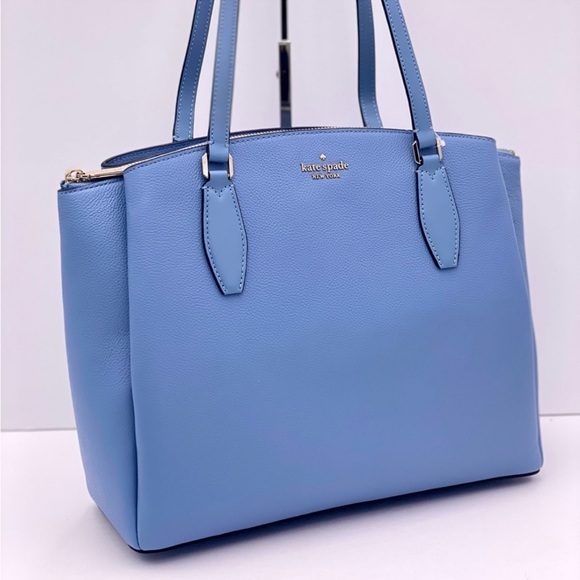 Michael Kors | Bags | Kate Spade Monet Large Tote Pebbled Leather Dusty ...